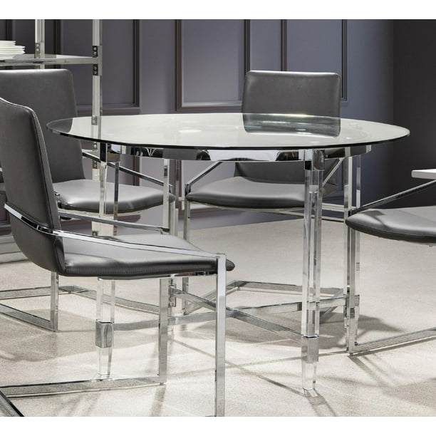Topline Home Furnishings 5pc Round Transparent Dining Set - Walmart.ca
