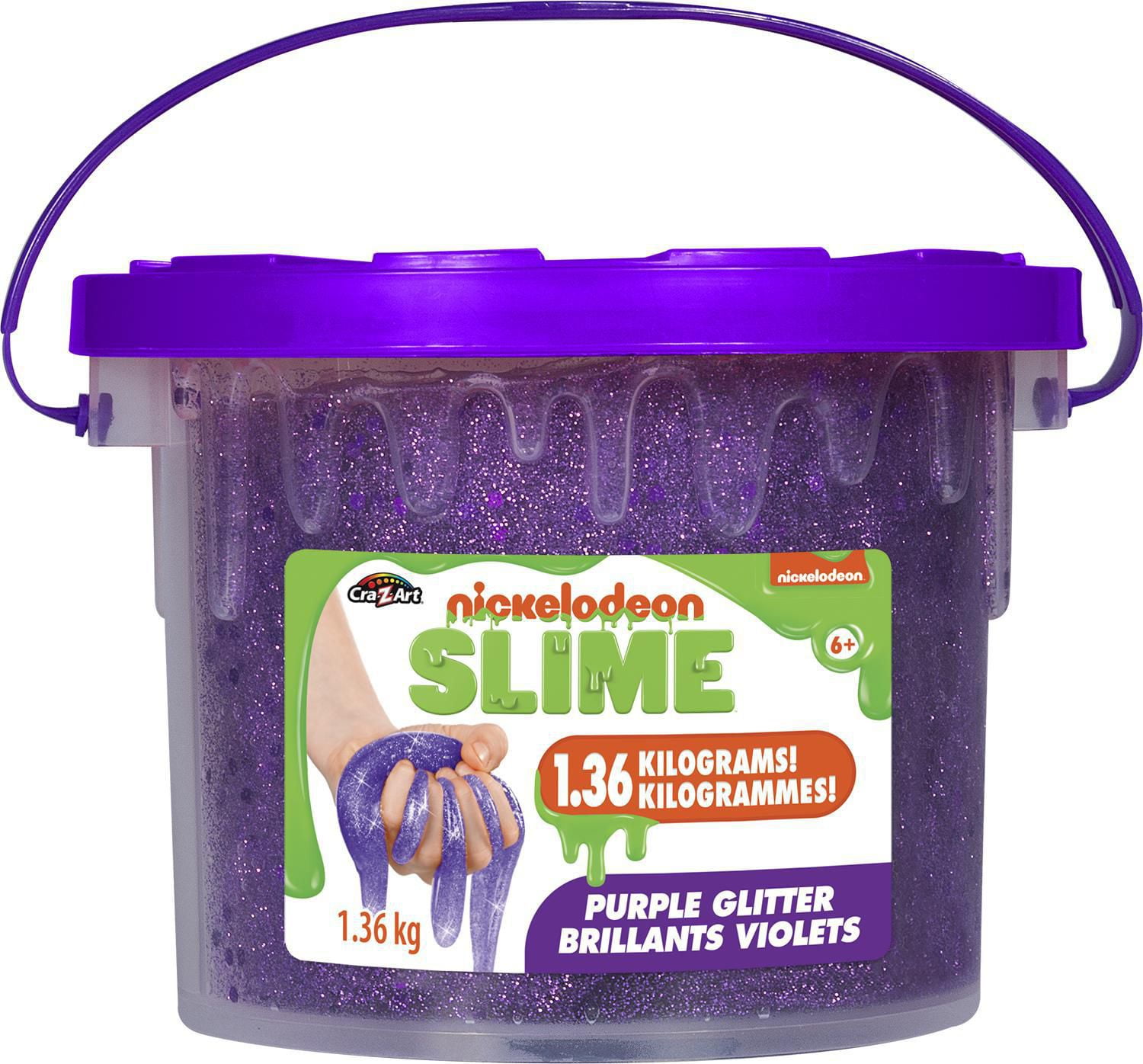 Nickelodeon Pre-made Slime Tub - Purple Glitter | Walmart Canada