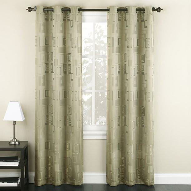 918 Geometric Grommet Curtains - Walmart.ca
