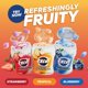 EXCEL Refreshers, Tropical Flavoured Sugar Free Chewing Gum, 40 Pieces ...
