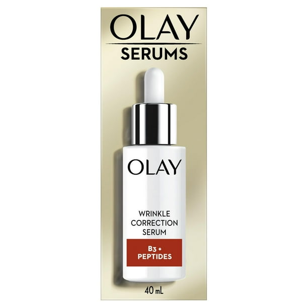 Olay Wrinkle Correction Serum with Vitamin B3+ Collagen Peptides, 40 mL - Walmart.ca