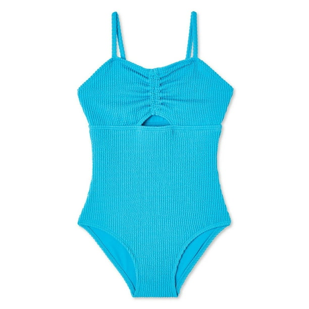 Desigual Womens Woman Knit Swimwear One-piece Swimsuit Eco Denim ...