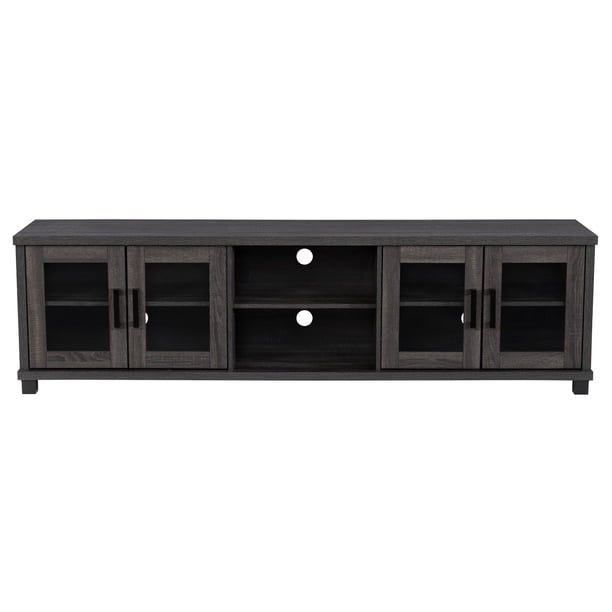 CorLiving Fremont Engineered Wood TV Stand with Open and Closed Storage ...