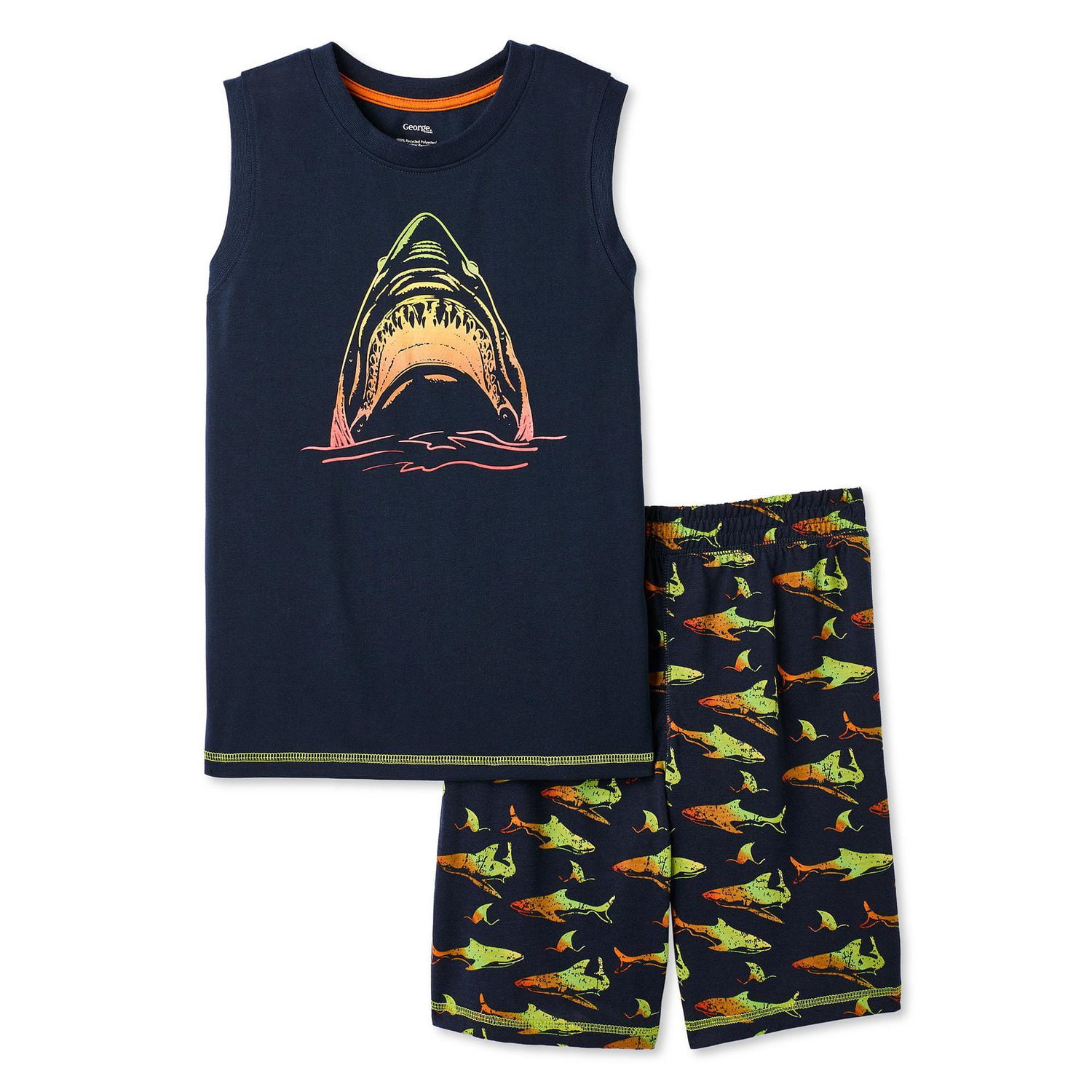 Click here for George Boys Two Piece Muscle Tank Pajama Set S prices