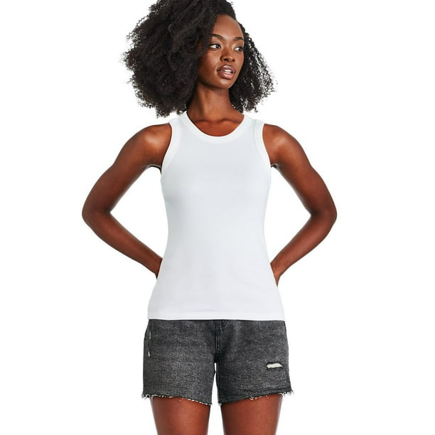 George Women's High Neckline Rib Tank, Sizes XS-XXL - Walmart.ca