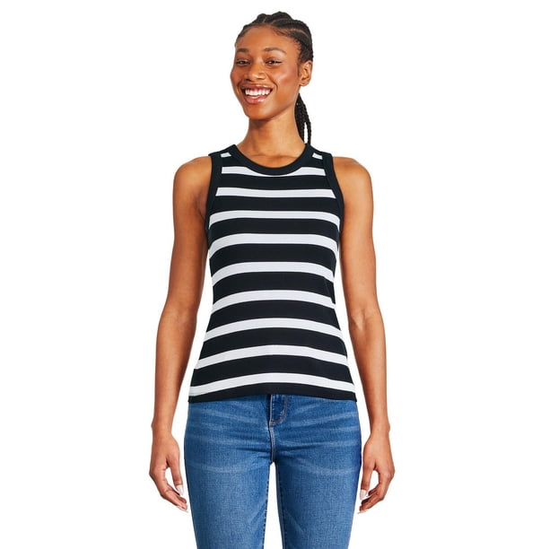 George Women's High Neckline Rib Tank - Walmart.ca