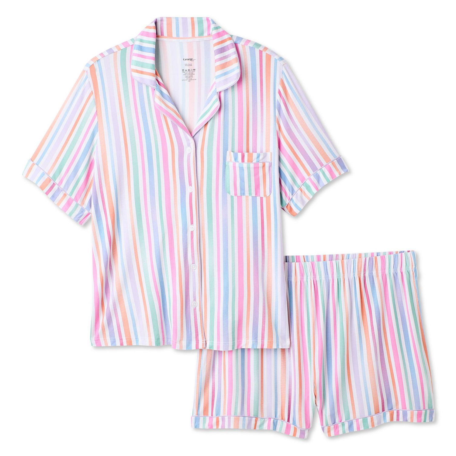 Click here for George Womens Plus Two Piece Notch Collar Shirt Se... prices