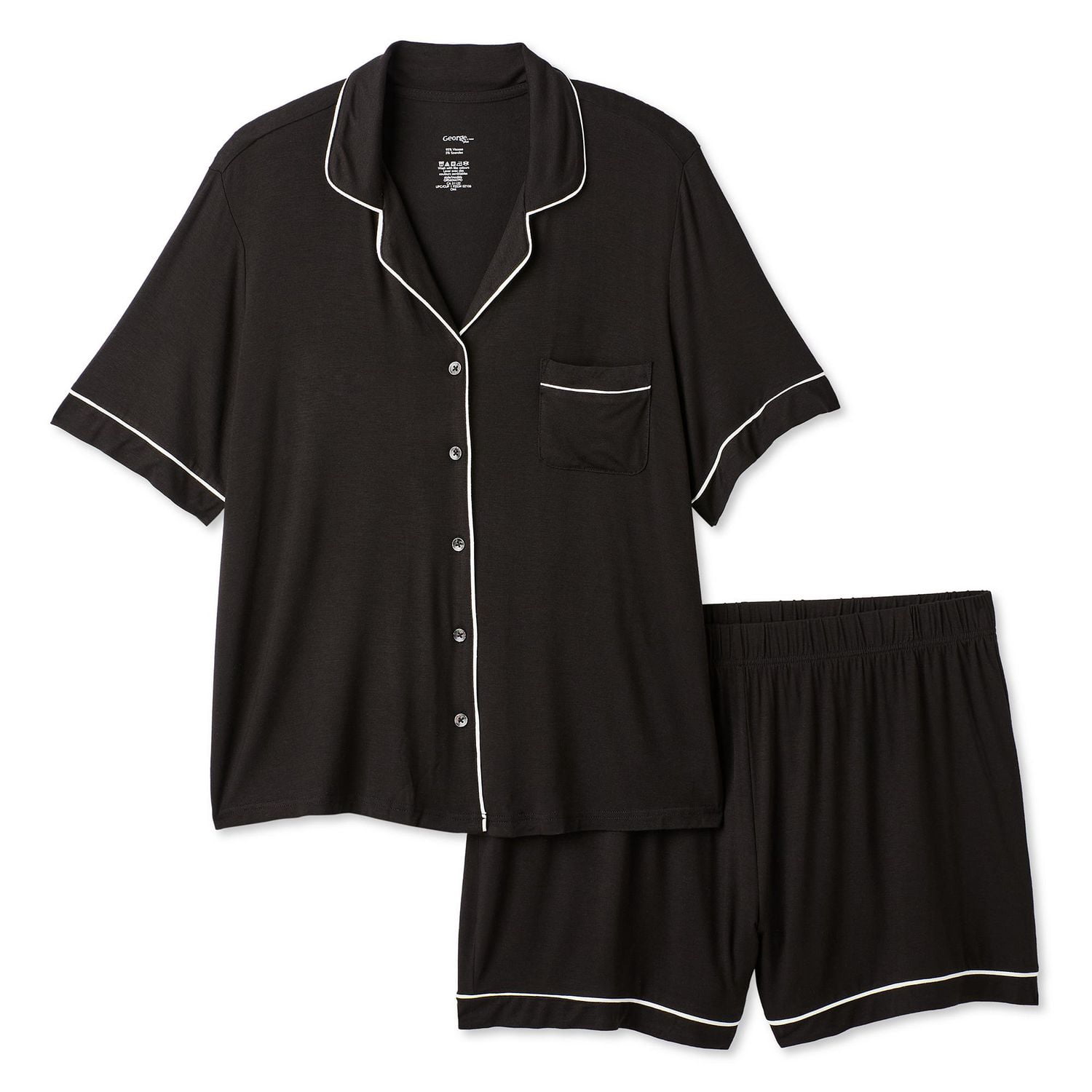 Click here for George Womens Plus Two Piece Notch Collar Shirt Se... prices