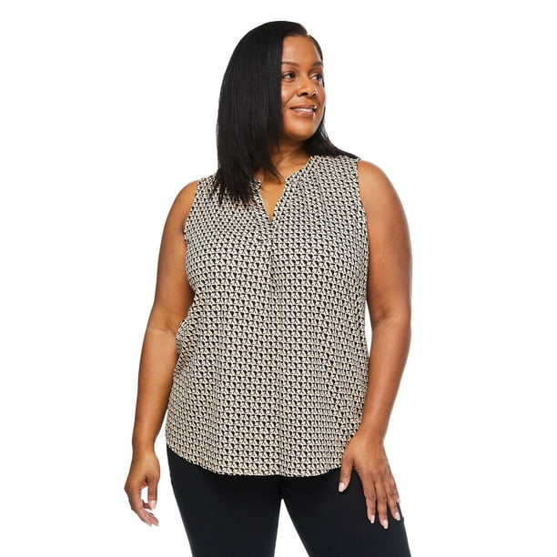 Iyla Women's Plus Crinkle Top, Sizes 1X-4X - Walmart.ca