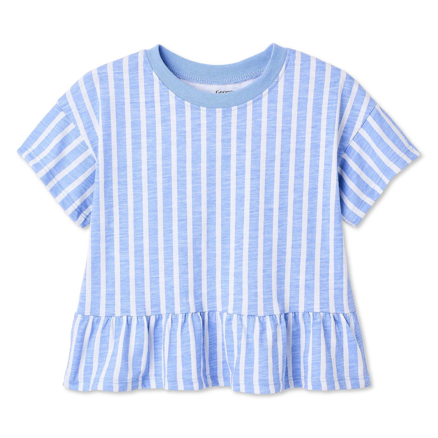 Click here for George Toddler Girls Ruffle Boxy T-Shirt 2t prices