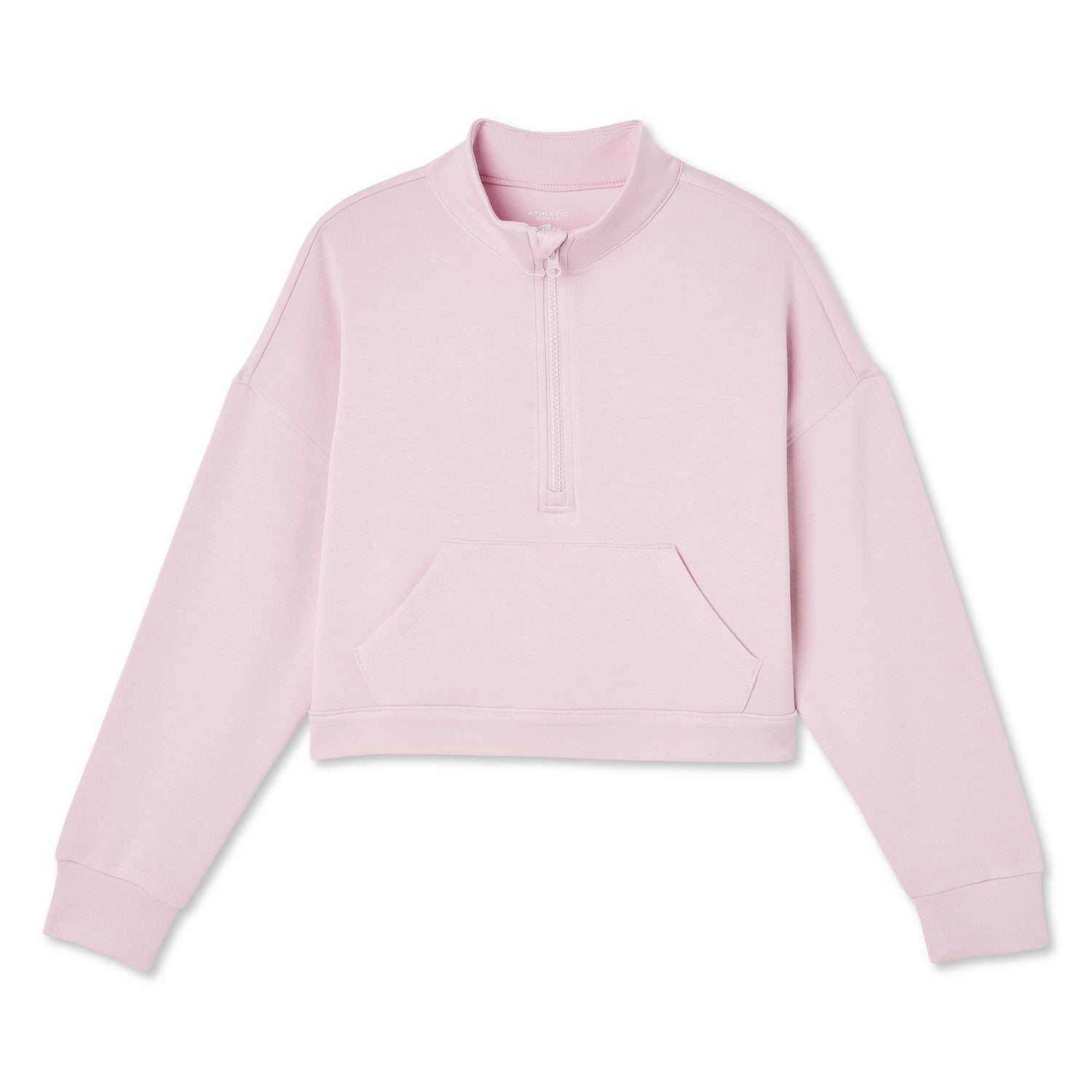 Athletic Works Girls' Half-Zip Scuba Top, Sizes XS-XL - Walmart.ca