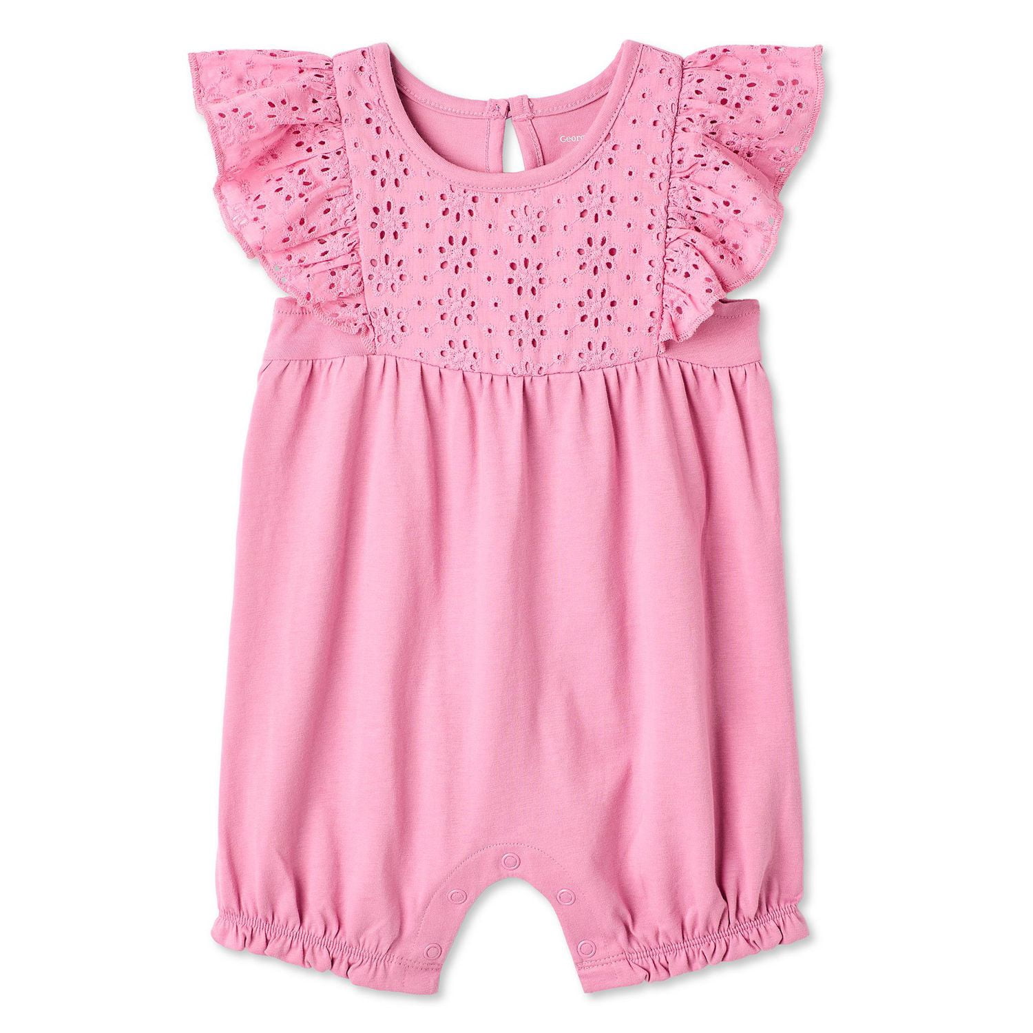 Click here for George Baby Girls Eyelet Romper 0-3 Months prices