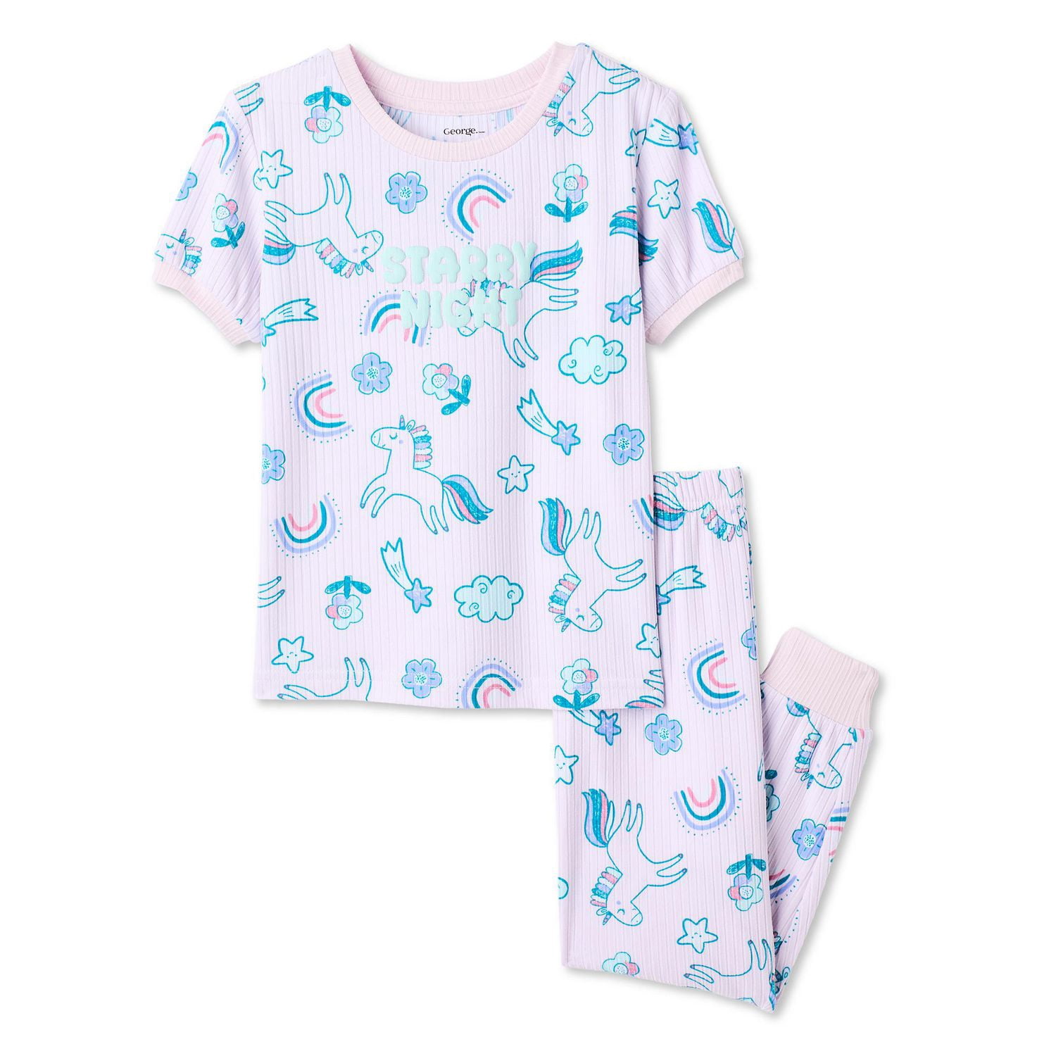 Click here for George Toddler Girls Two Piece Pajama Set 3t prices
