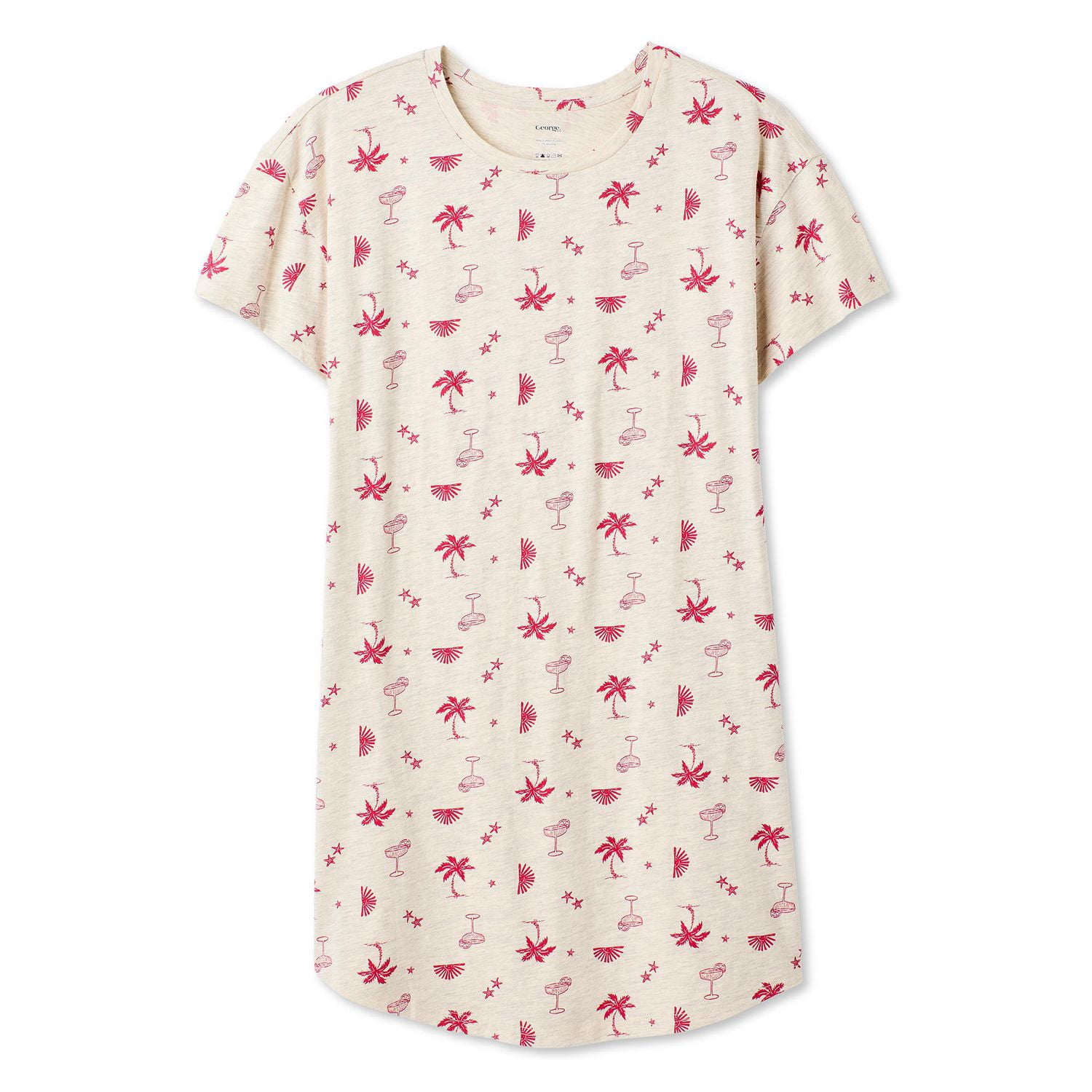 Click here for George Womens Crew-Neck Nightshirt L prices