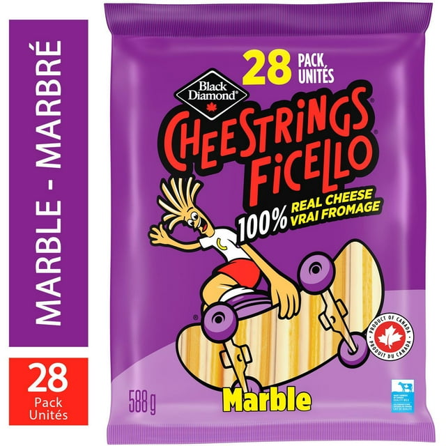 Black Diamond Fromage Ficello marbré, 28 unités - Walmart.ca