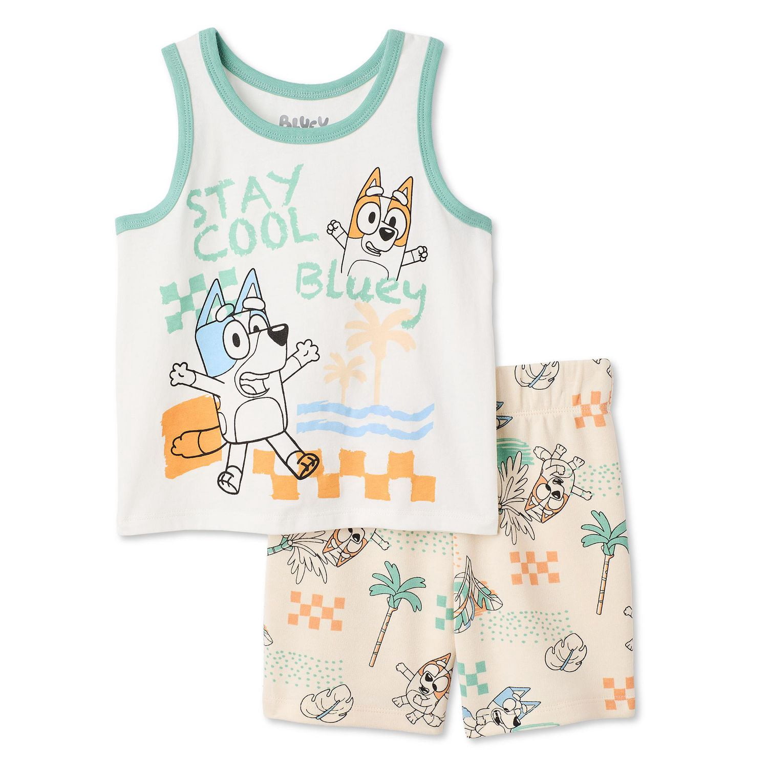 Click here for Bluey Toddler Boys Two Piece Tank Top Set 5t prices