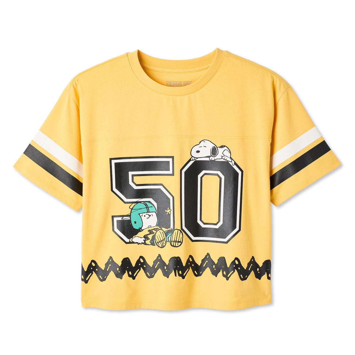 Click here for Peanuts Womens Snoopy Cropped T-Shirt Xs prices