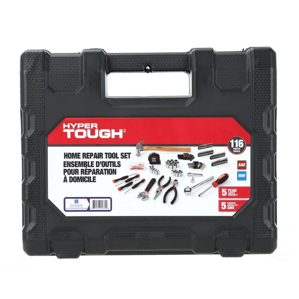 Hyper Tough 116PC HOME REPAIR TOOL SET - Walmart.ca