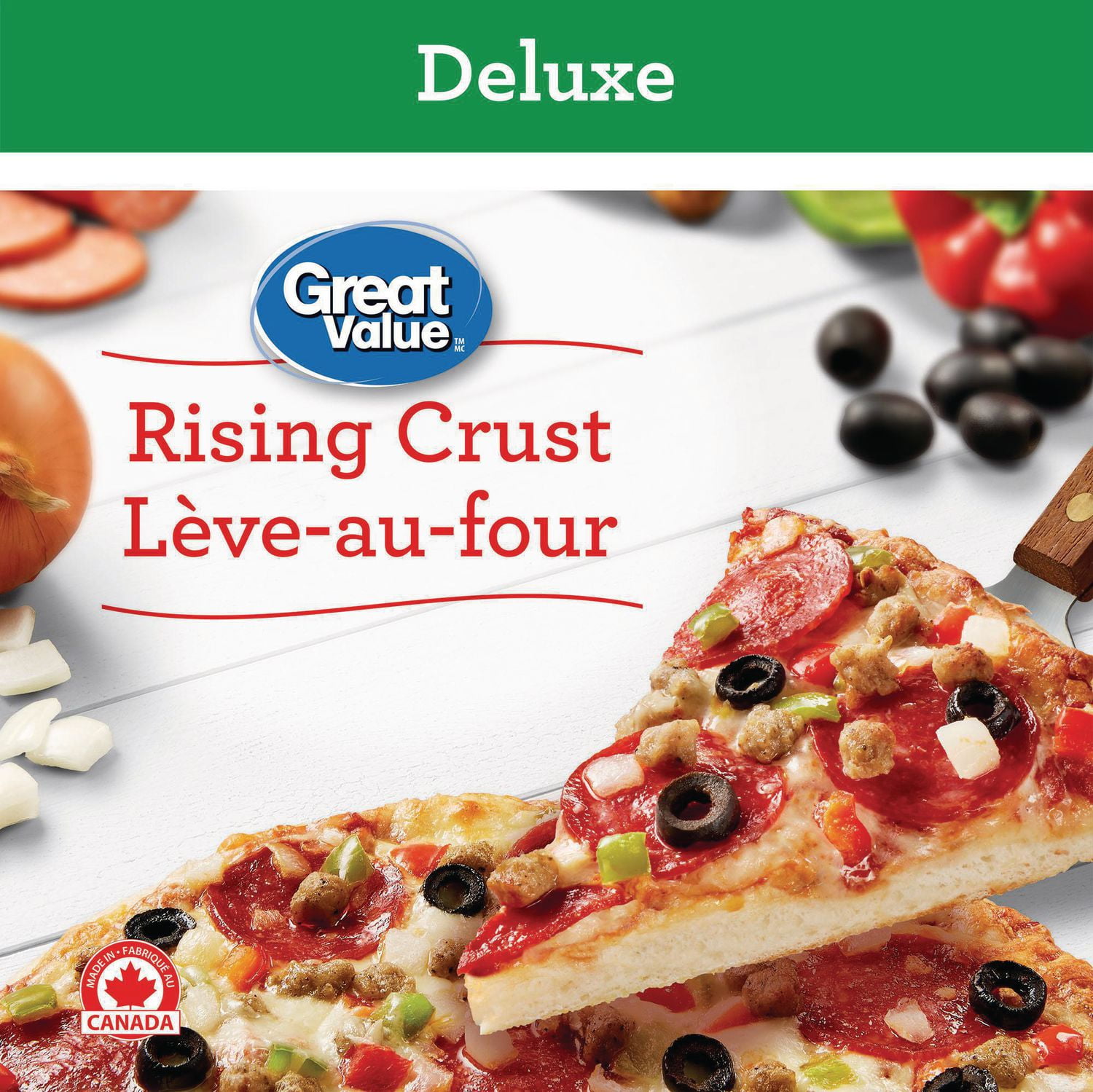 Great Value Rising Crust Deluxe Pizza | Walmart Canada