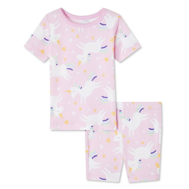 George Baby Girls' Cotton Pajamas 2-Piece Set - Walmart.ca
