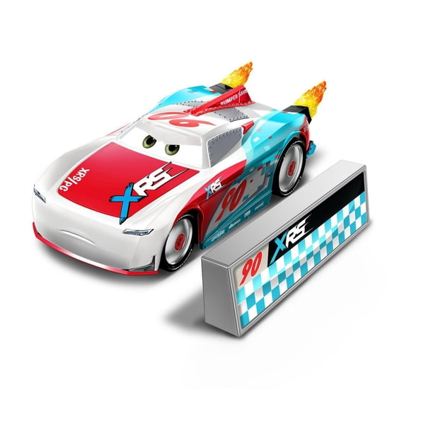 Disney Pixar Cars XRS Rocket Racing Paul Conrev with Blast Wall ...
