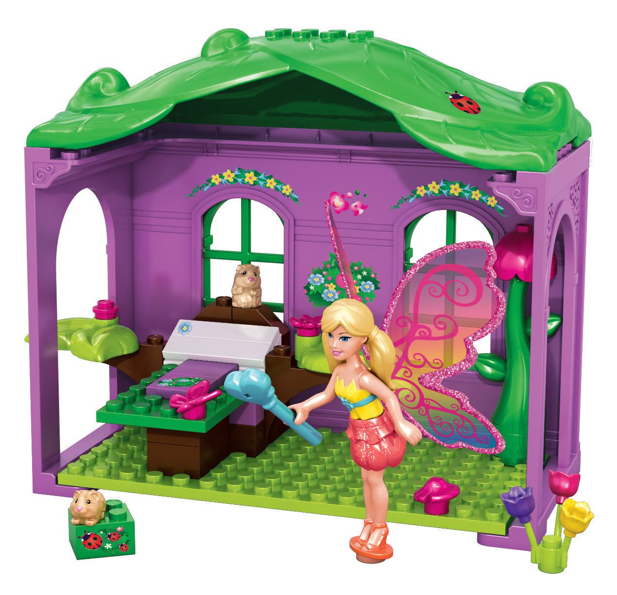 Mega Brands Inc MEGA BLOKS – Barbie™ – Build ‘n Play Fairy Hideaway ...