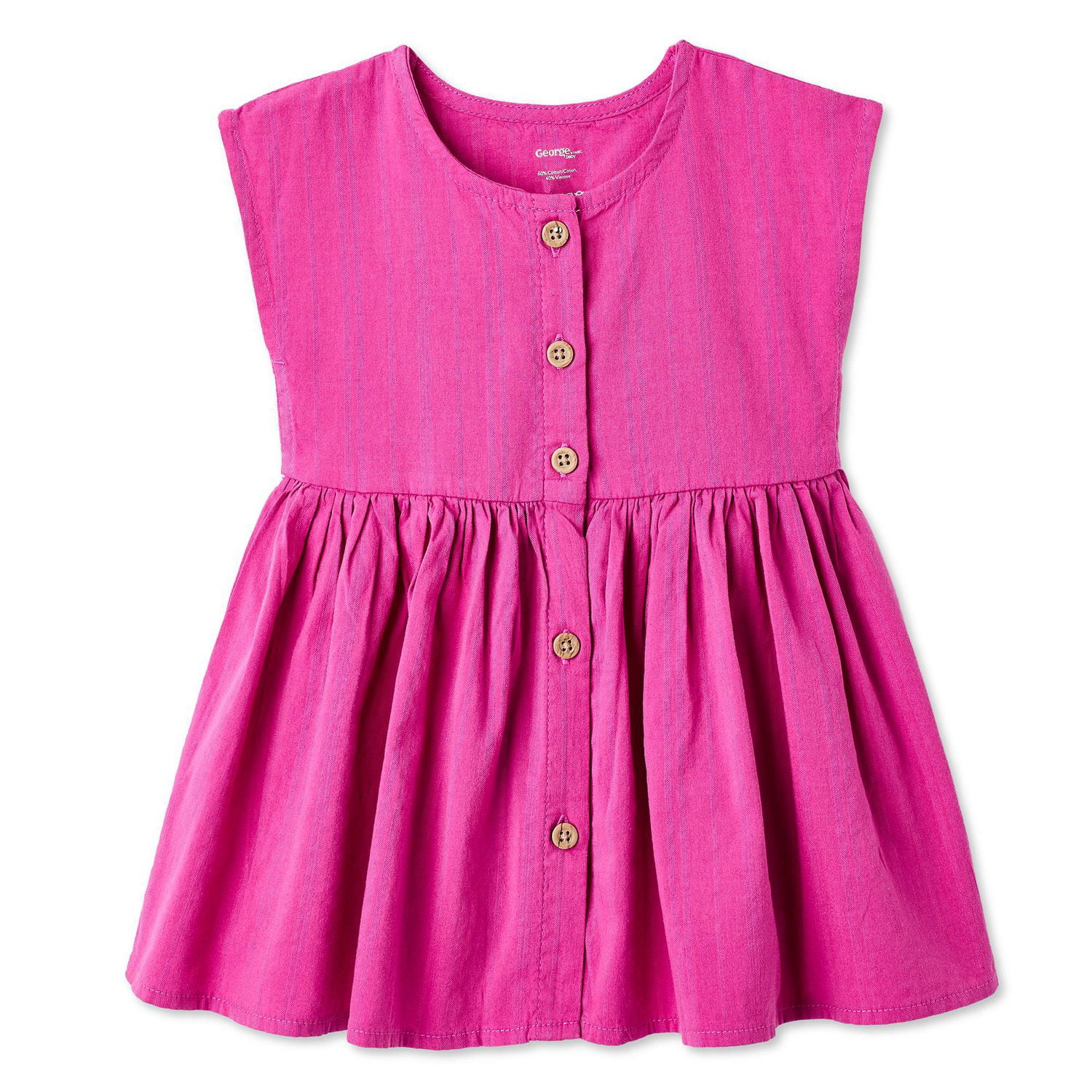 Click here for George Baby Girls Woven Button Front Dress 18-24 M... prices