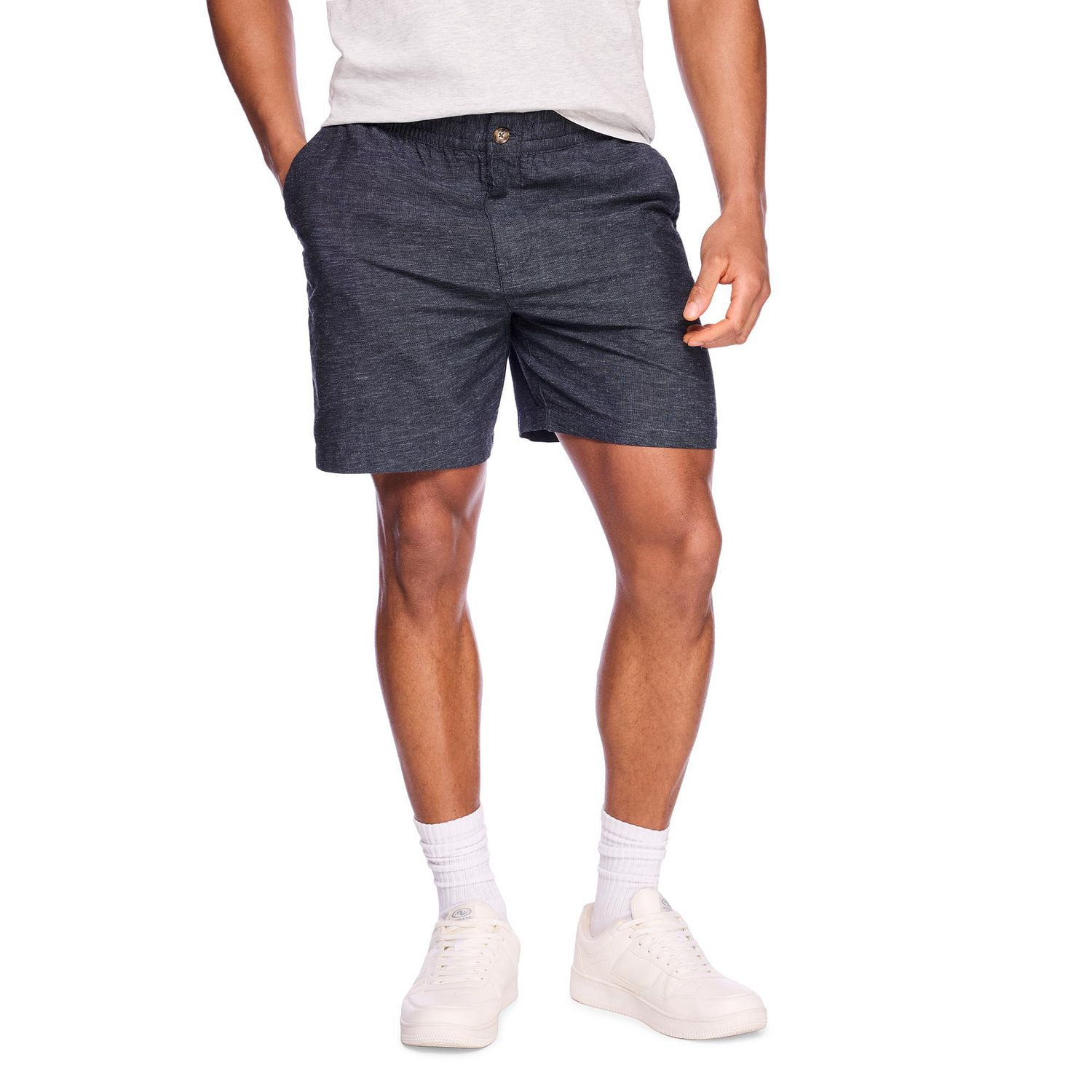 Click here for George Mens Linen-Blend Short L prices