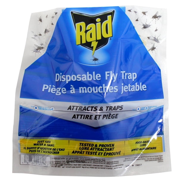 Raid® DISPOSABLE OUTDOOR FLY TRAP, ATTRACTS AND TRAPS! - Walmart.ca