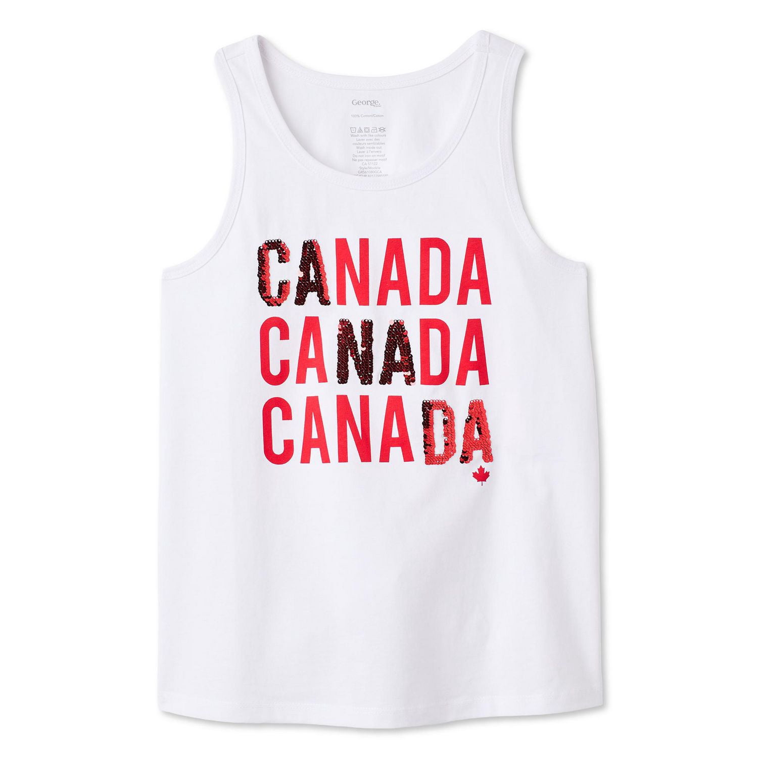 Click here for George Girls Canada Day Tank Top L prices