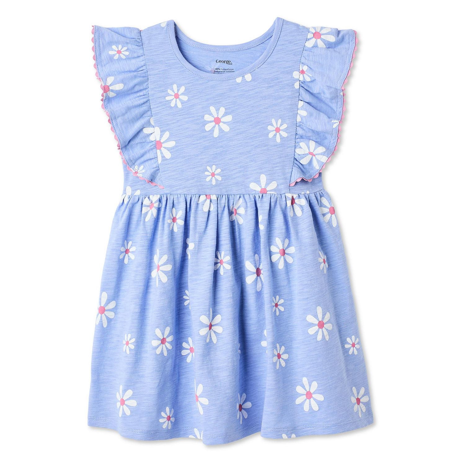 Click here for George Toddler Girls Ruffle Trim Dress 5t prices