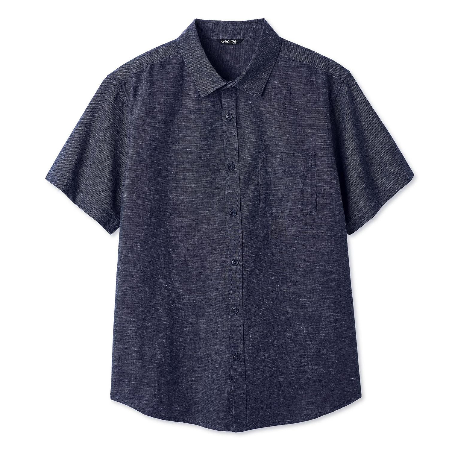 Click here for George Mens Linen-Blend Shirt M prices