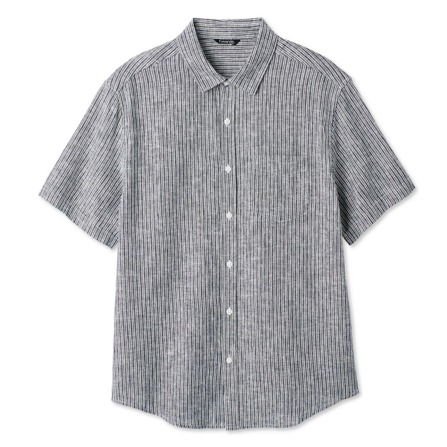 Click here for George Mens Linen-Blend Shirt M prices
