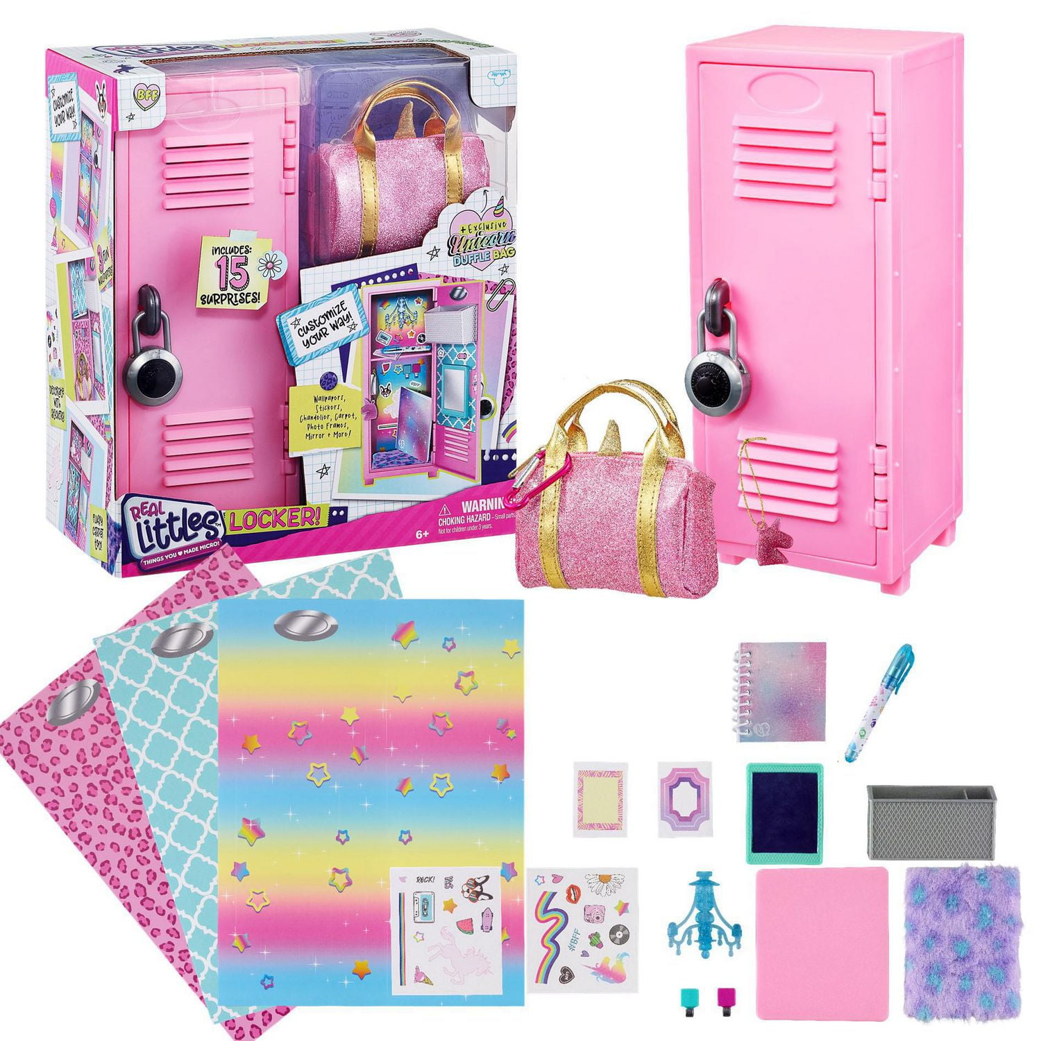 REAL LITTLES Collectible Micro Locker With 15 Stationary Surprises