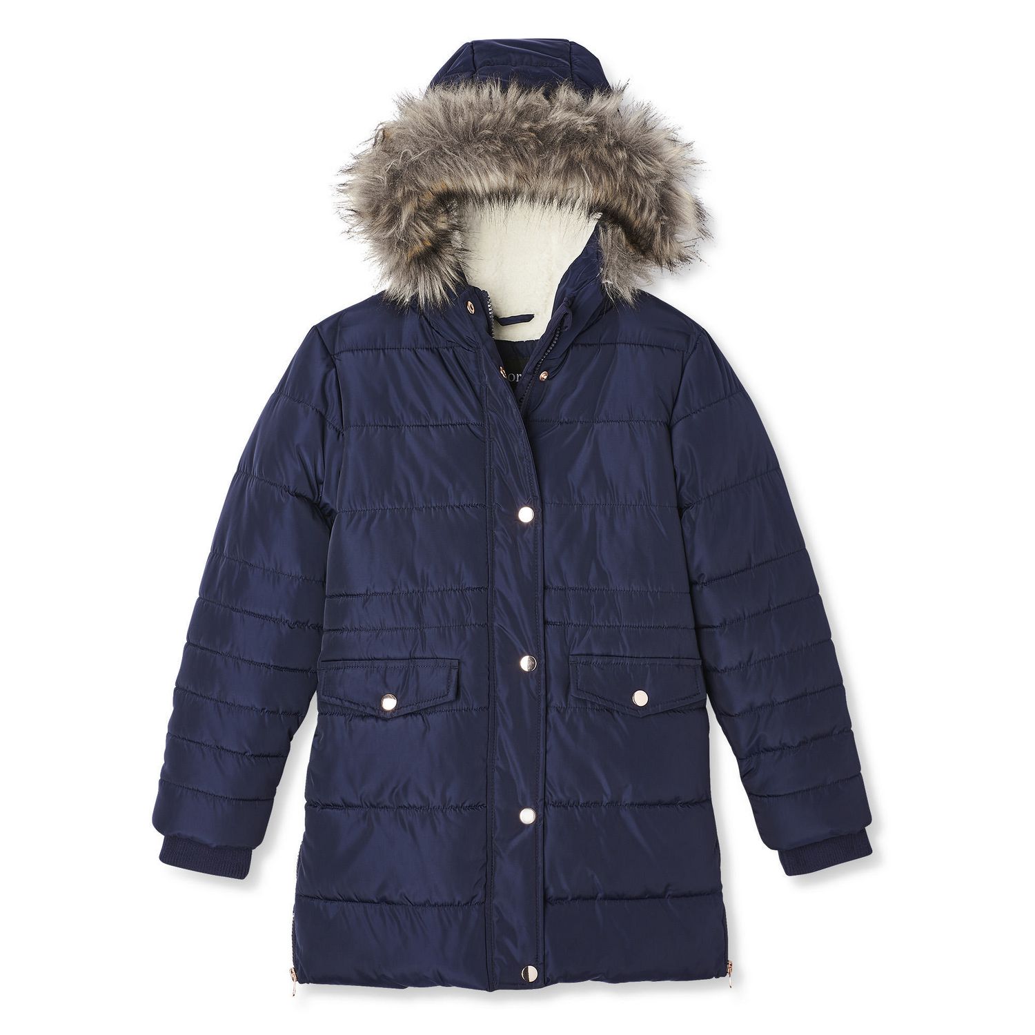 George Girls' Long Puffer Jacket | Walmart Canada