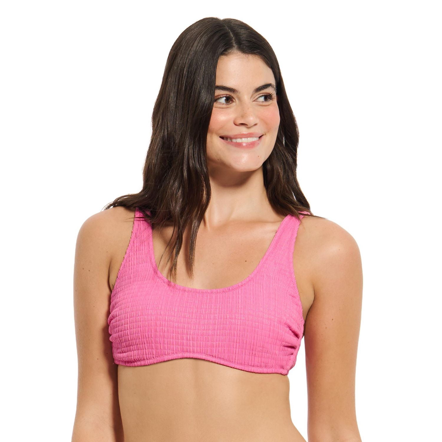 Click here for Summer Flirtt Womens Textured Scoop Neck Bikini To... prices