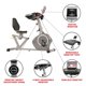 Sunny Health & Fitness Magnetic Recumbent Desk Exercise Bike, 350lb High Weight Capacity ...
