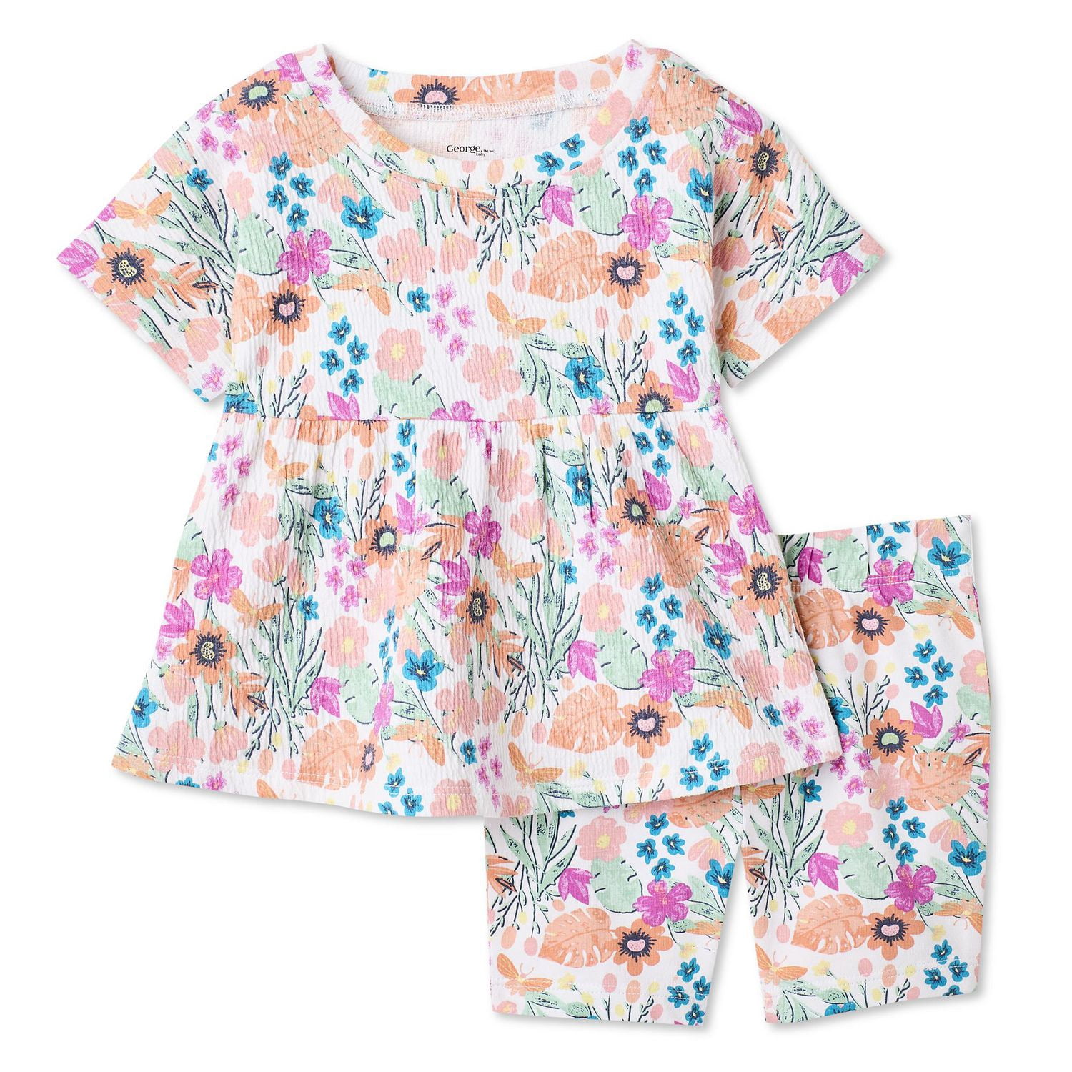 Click here for George Baby Girls Two Piece Peplum Top Set 12-18 M... prices
