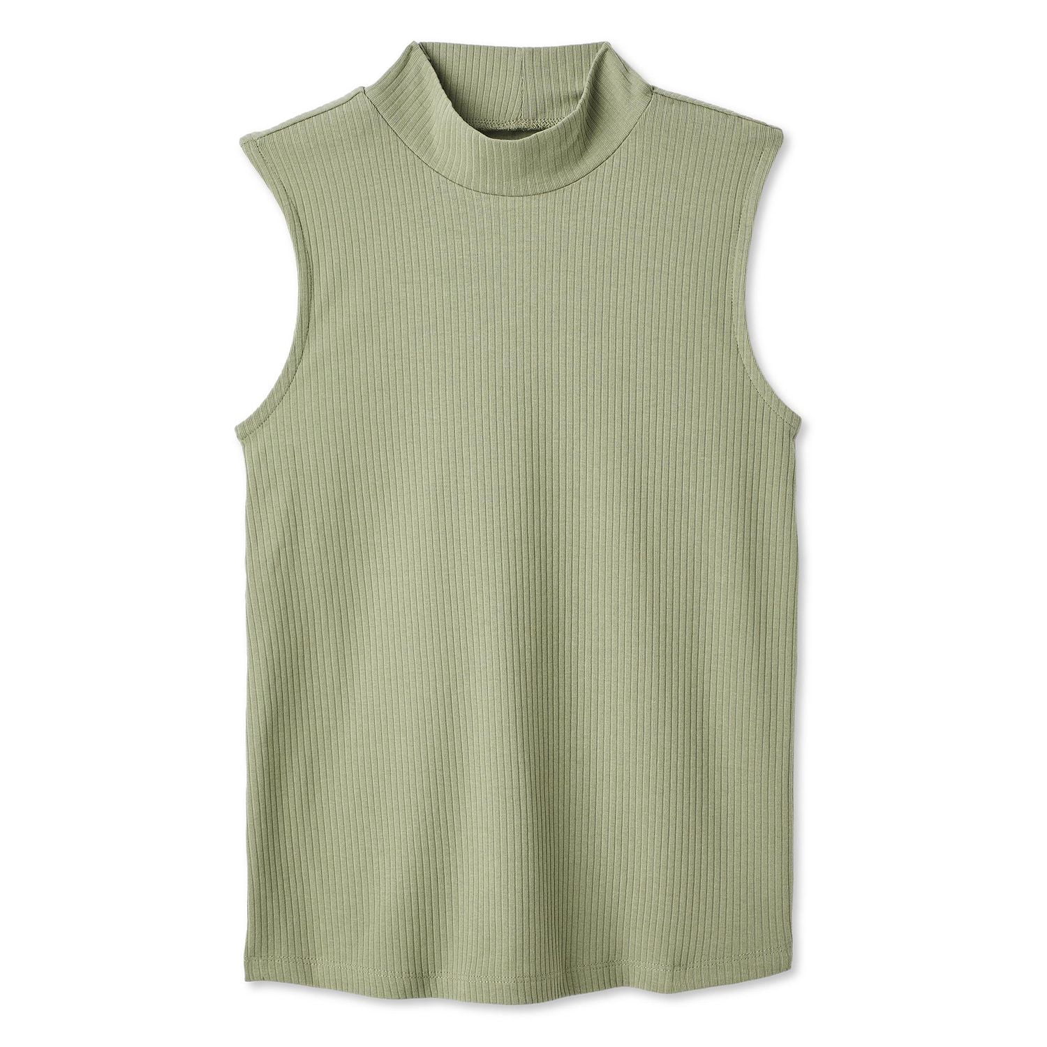 Click here for Iyla Womens Mock-Neck Rib Top L prices