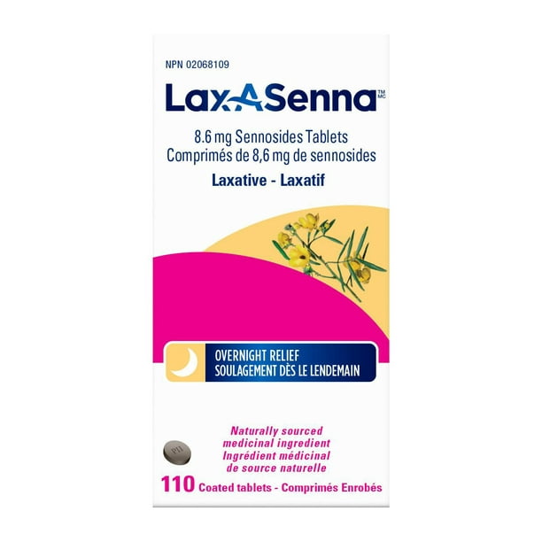 Lax-A Senna® - A naturally sourced laxative, 110 Coated Tablets ...