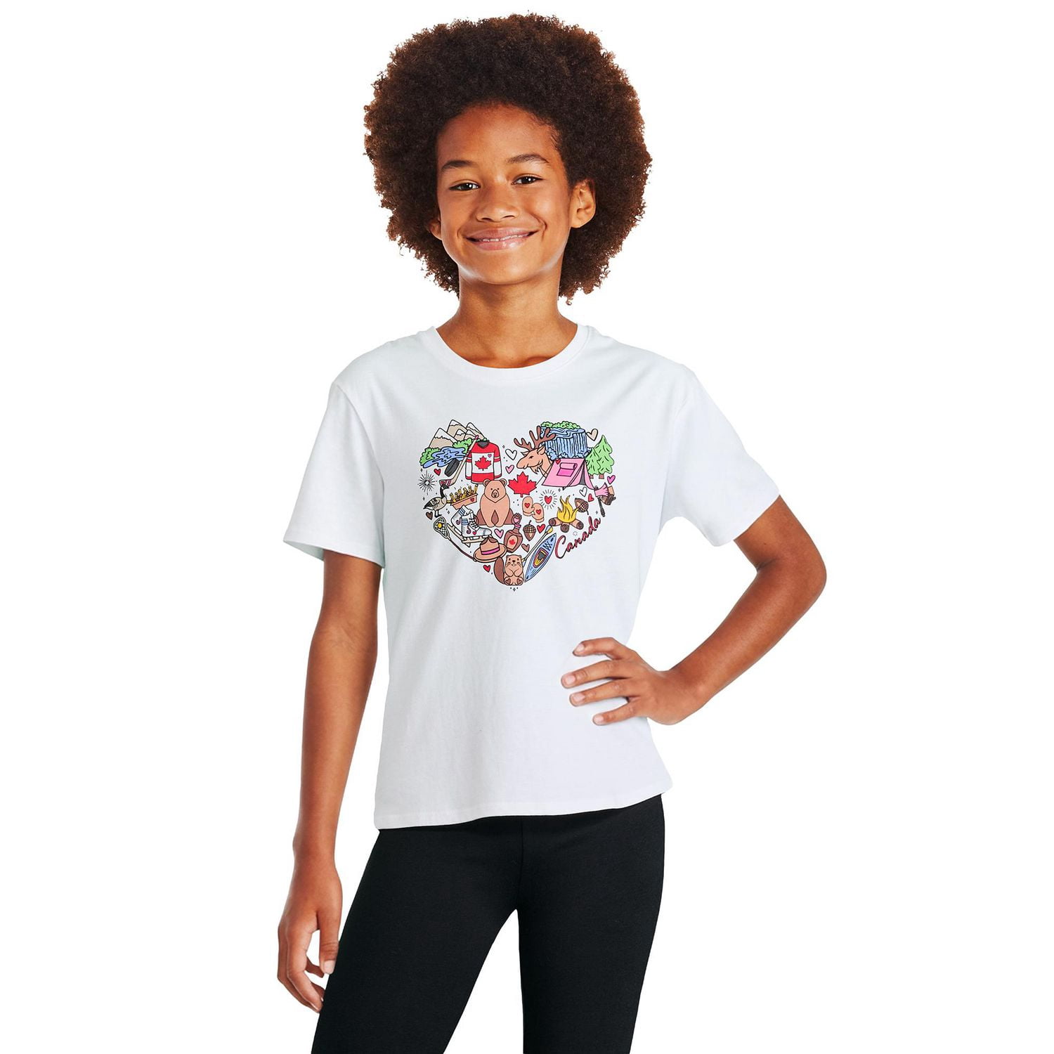 Click here for George Girls Canada Day T-Shirt Xs prices