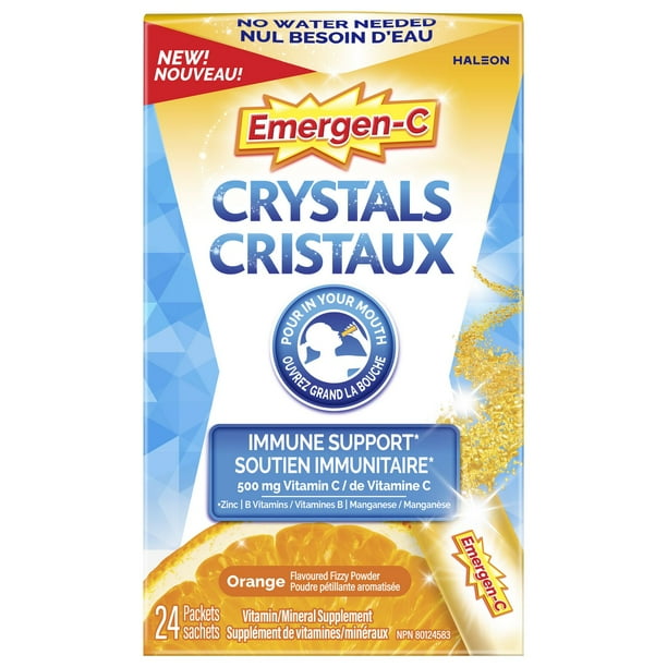 Emergen-C Crystals On-The-Go Immune Support Supplement with Vitamin C ...
