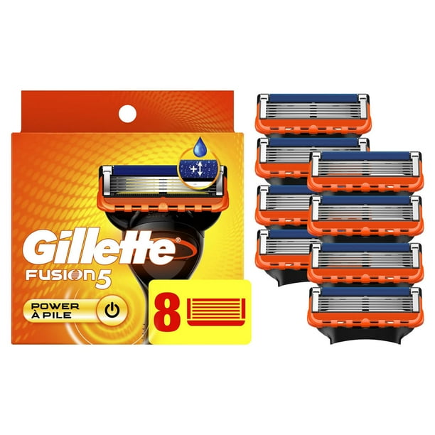 Gillette Fusion5 Power Razor Refills for Men Razor Cartridges, Larger ...