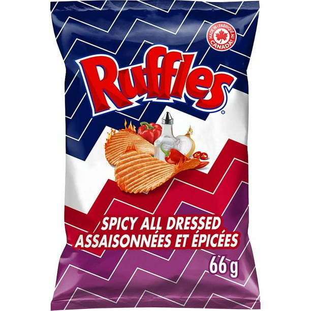Ruffles Spicy All Dressed Flavoured Potato Chips - Walmart.ca