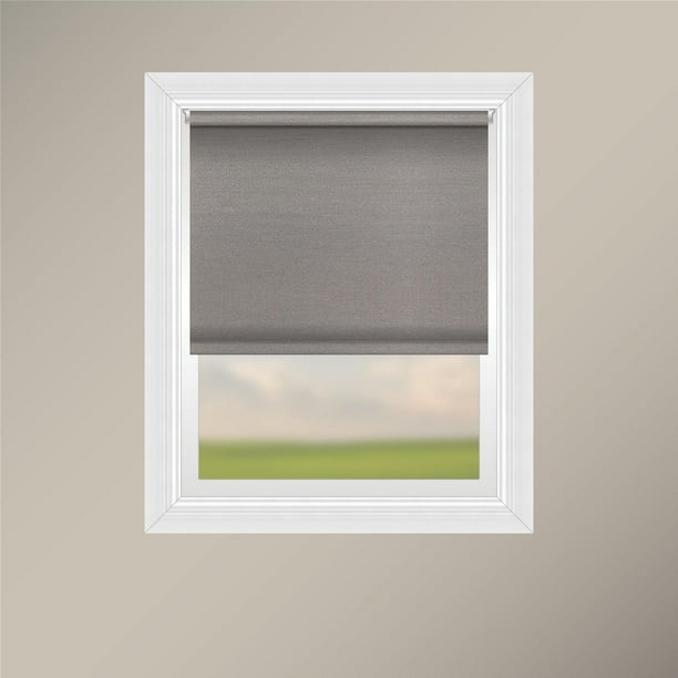 Off Cut Shades Chainless Satin Back Roller Shade-Atmosphere - Walmart.ca