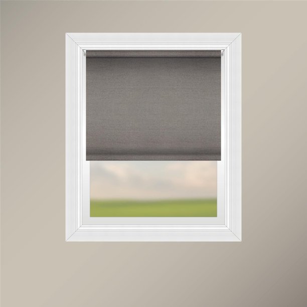 Off Cut Shades Chainless Satin Back Roller Shade-Cinder - Walmart.ca