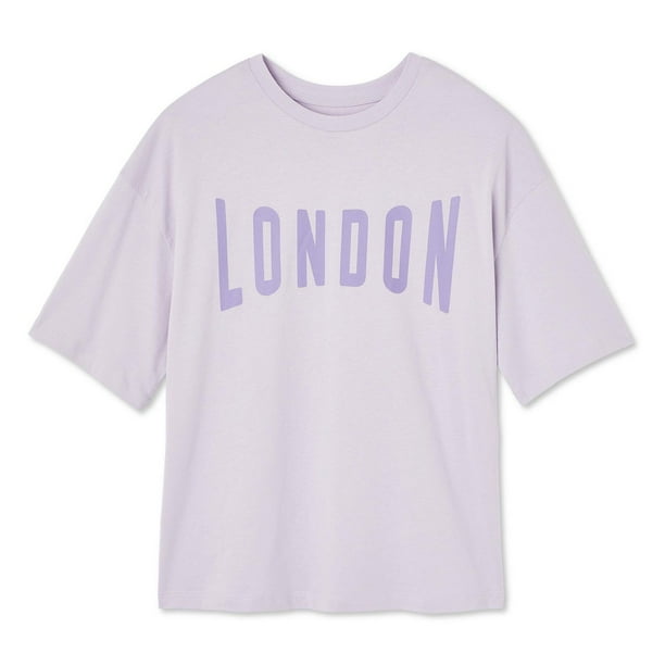 George Girls' Oversized Boxy Tee - Walmart.ca