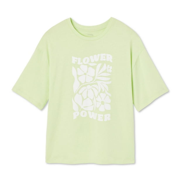 George Girls' Oversized Boxy Tee - Walmart.ca