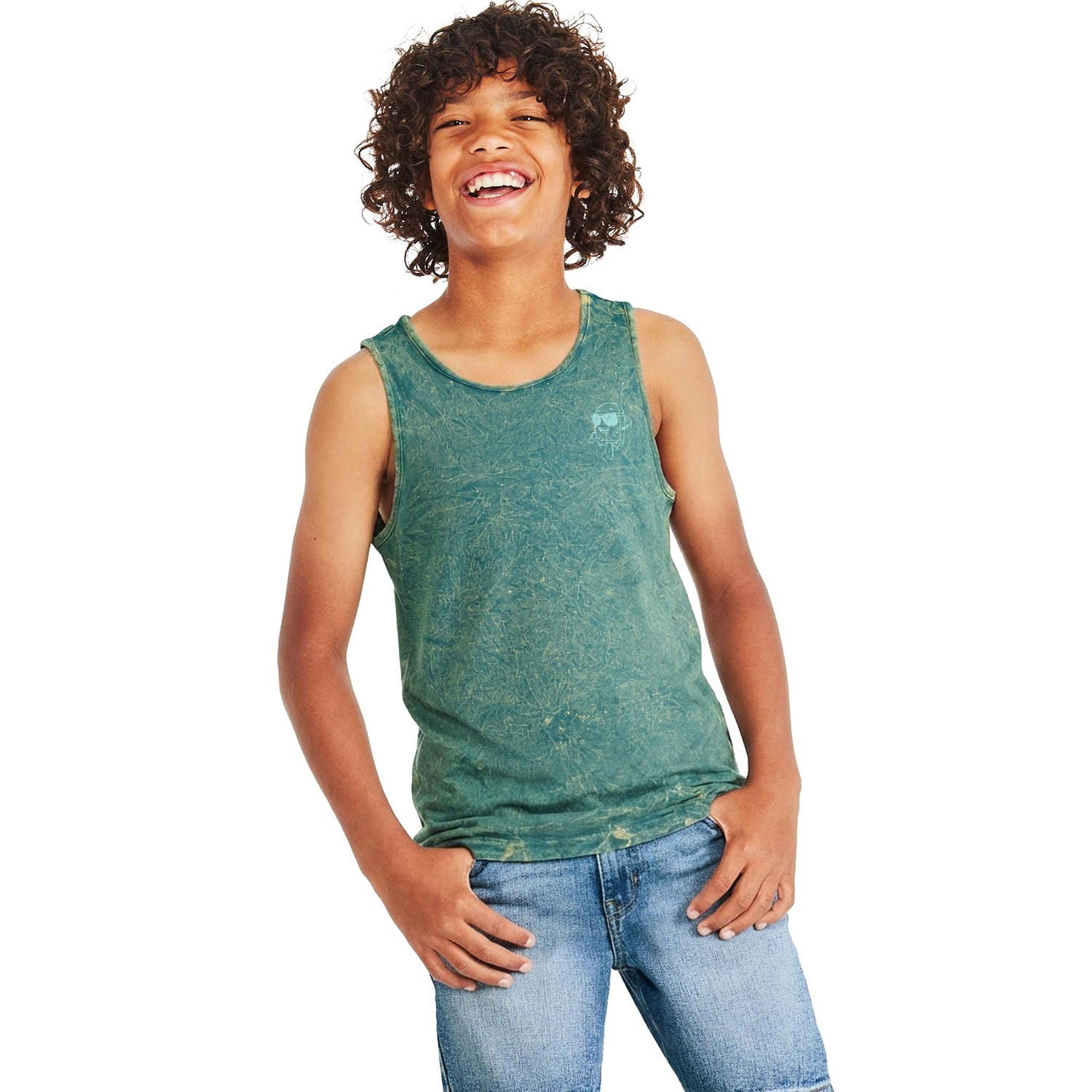 Click here for George Boys Marble Washed Graphic Tank Top S prices
