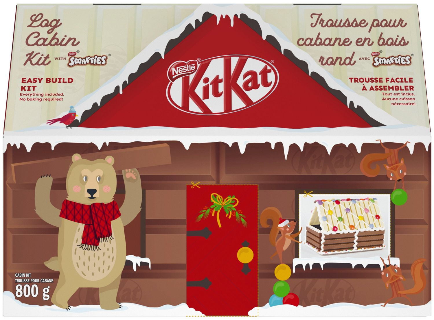 Kit Kat NESTL KITKAT Log Cabin Kit With SMARTIES Walmart Canada